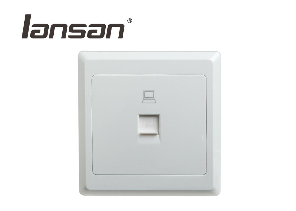 Two Port Wall Outlet แผงแพทช์เครือข่าย RJ45 แผงหน้าปัด 86 * 86 ประเภท ...